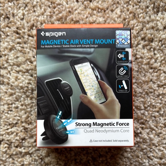 Spigen | Car Audio, Video & GPS | Spigen Black Gps Magnetic Dashboard Mount | Poshmark